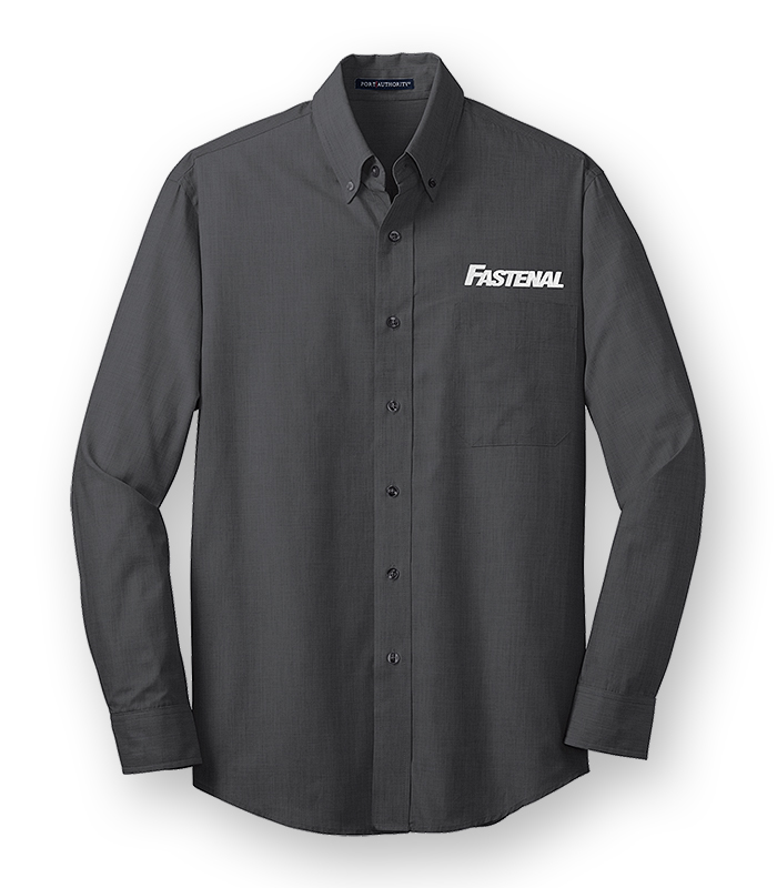 TLS640 - TALL Crosshatch Long Sleeve Shirt - Fastenal Gear